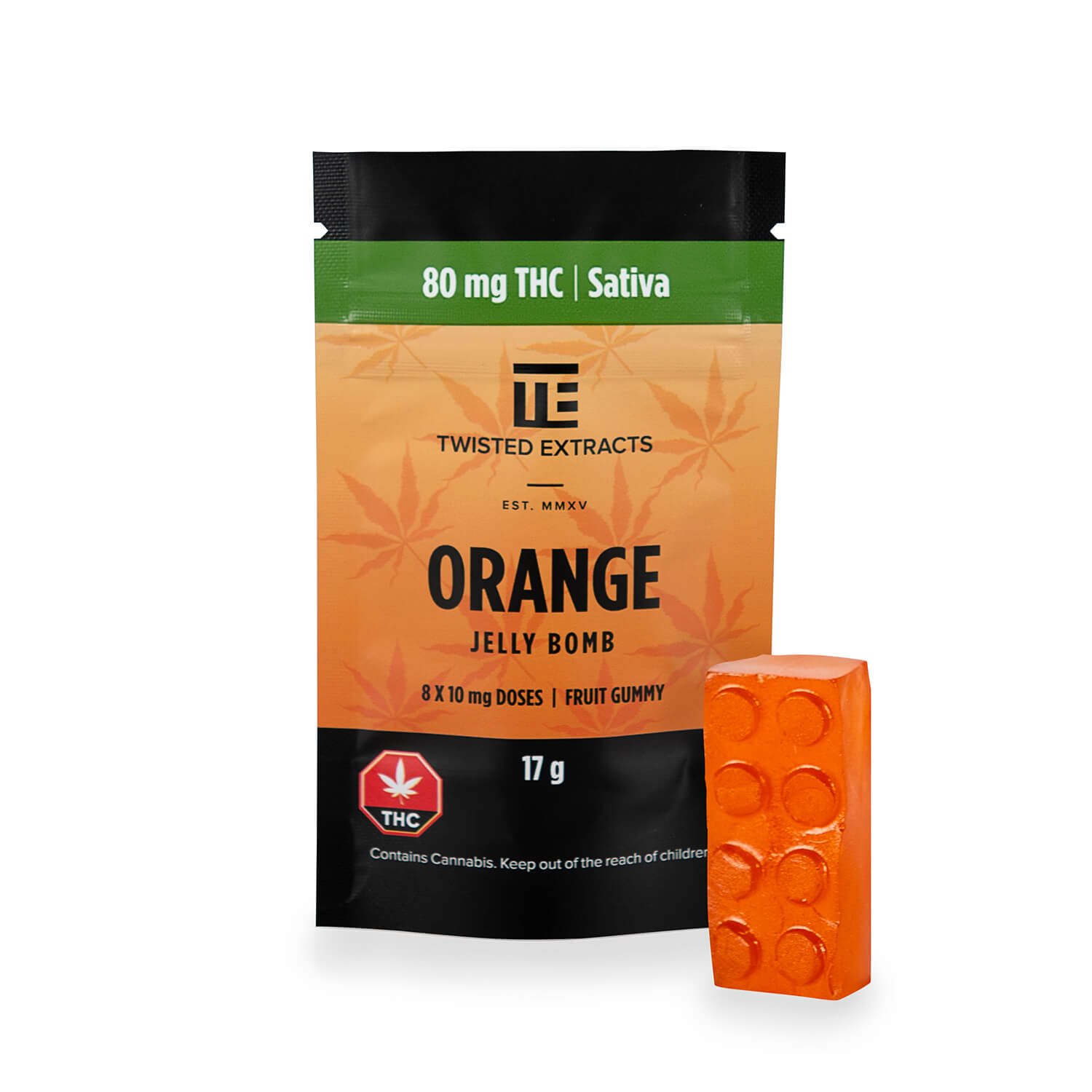 Orange Sativa Jelly Bombs – Buy Premium Edibles Online Fast | My Weed Plus